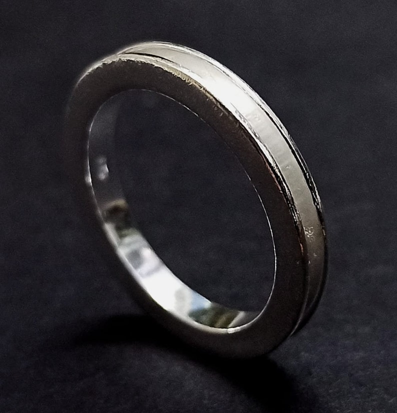 925 Sterling Silver 3 Mm Wide Edge Ring, Good for Resin, Inlay,ashes ...