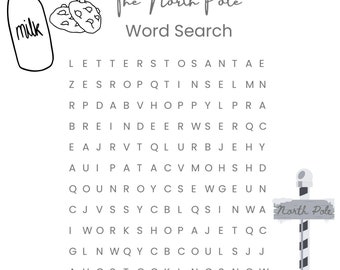 Printable Hot Chocolate Word Search, Stocking Stuffers, Holiday Games ...