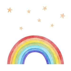 Rainbow Wall Art Set of 4 Prints, Kids Room Decor, Nursery Decor, Play ...