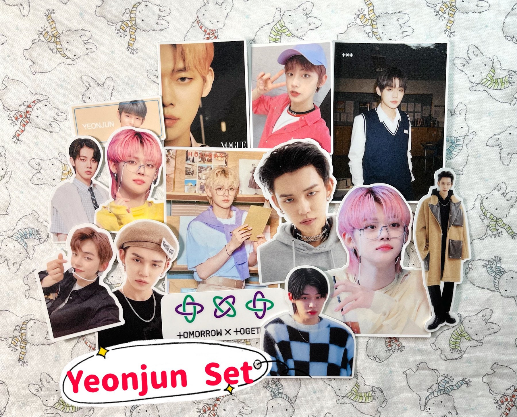TXT Sticker Set / waterproof sticker / yeonjun / soobin / | Etsy