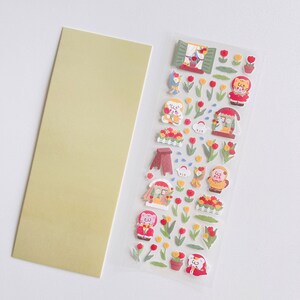 Holographic Kawaii Korean Style Sticker Sheet Cat Yellow Pink Sticker ...