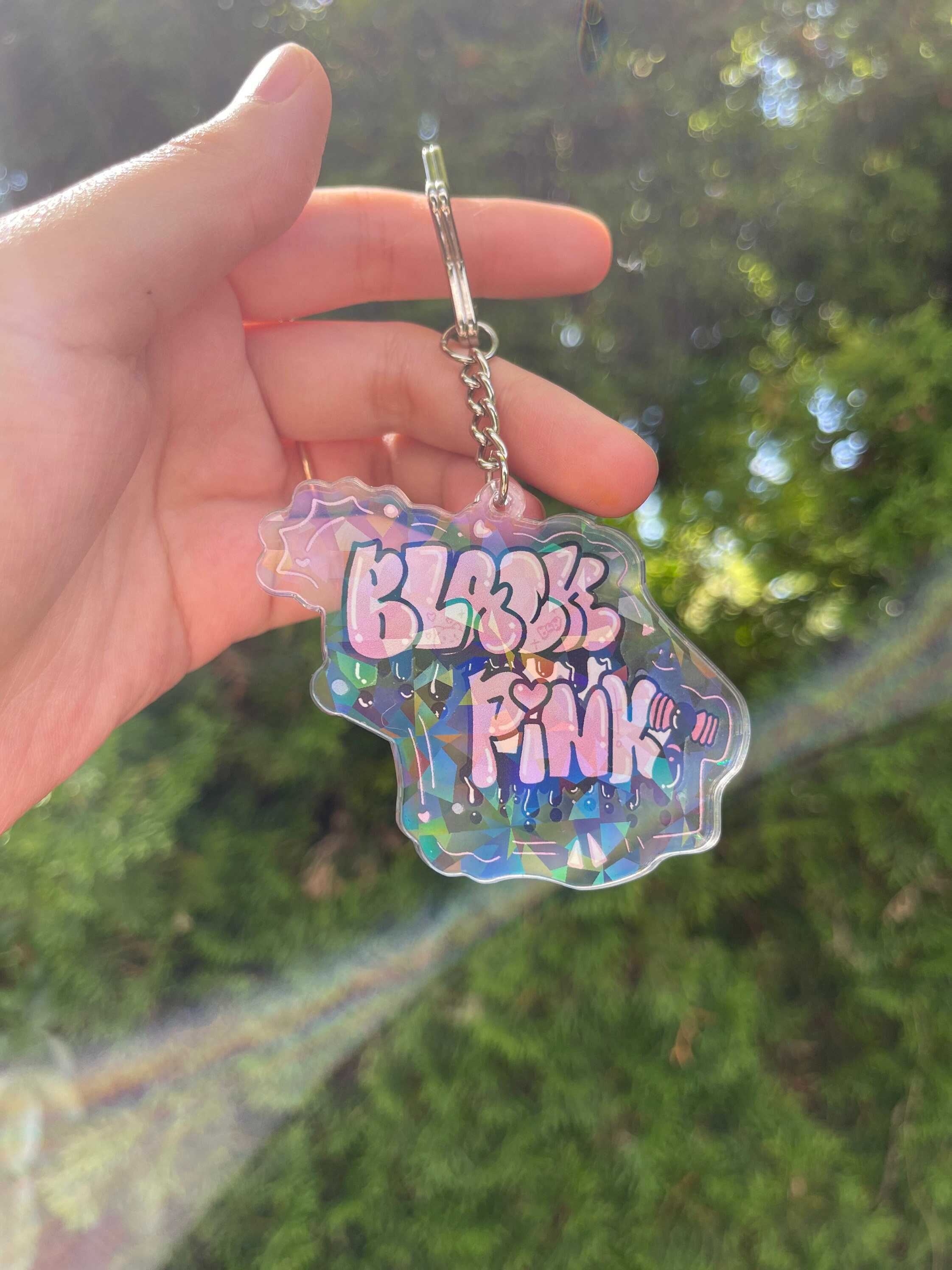 Blackpink Keychain / Jennie Rose Lisa Jisoo / Blackpink Logo / - Etsy UK
