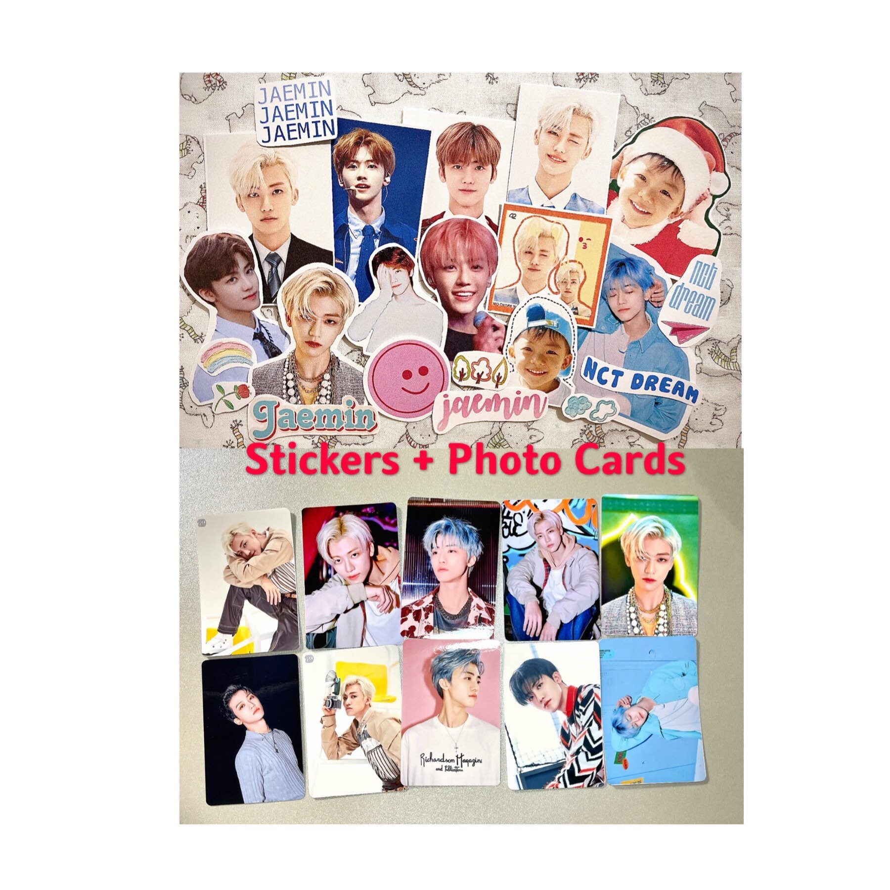 Jaemin NCT Photo Cards Stickers Set / NCT 127 / waterproof | Etsy