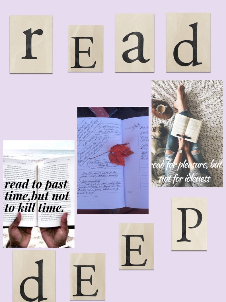 Read Well, Read Deep Downloadable Posters - Etsy