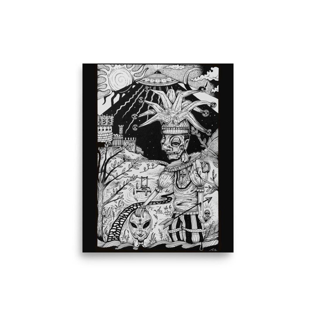 Off With Your Head Physical Print - Etsy