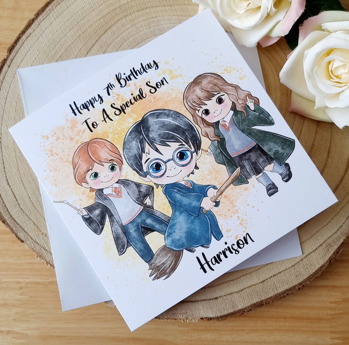 Personalised Harry Potter Birthday Card 6 x 6 Sister Daughter | Etsy