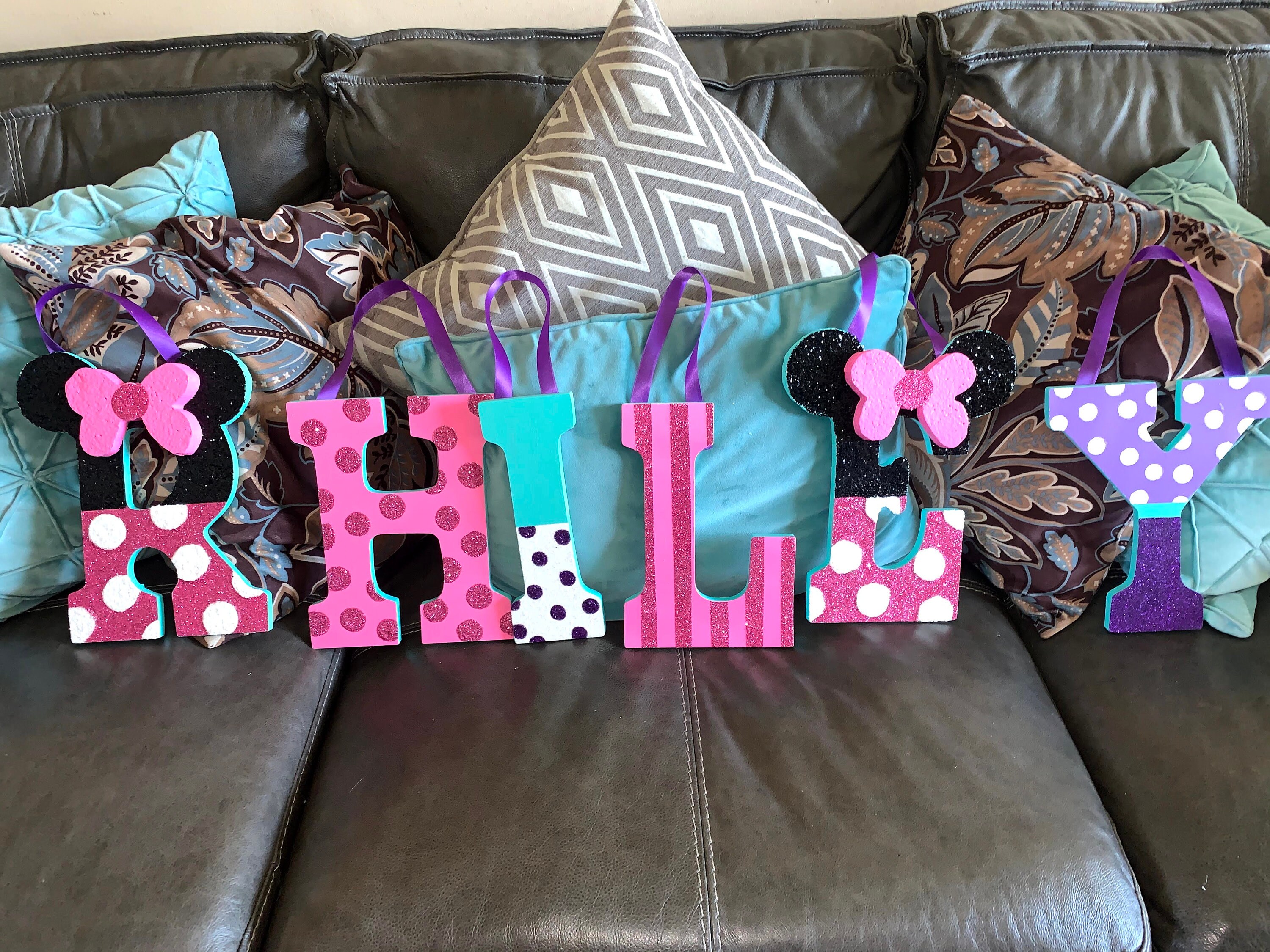 Letras 3D de Minnie Mouse personalizadas - Etsy México