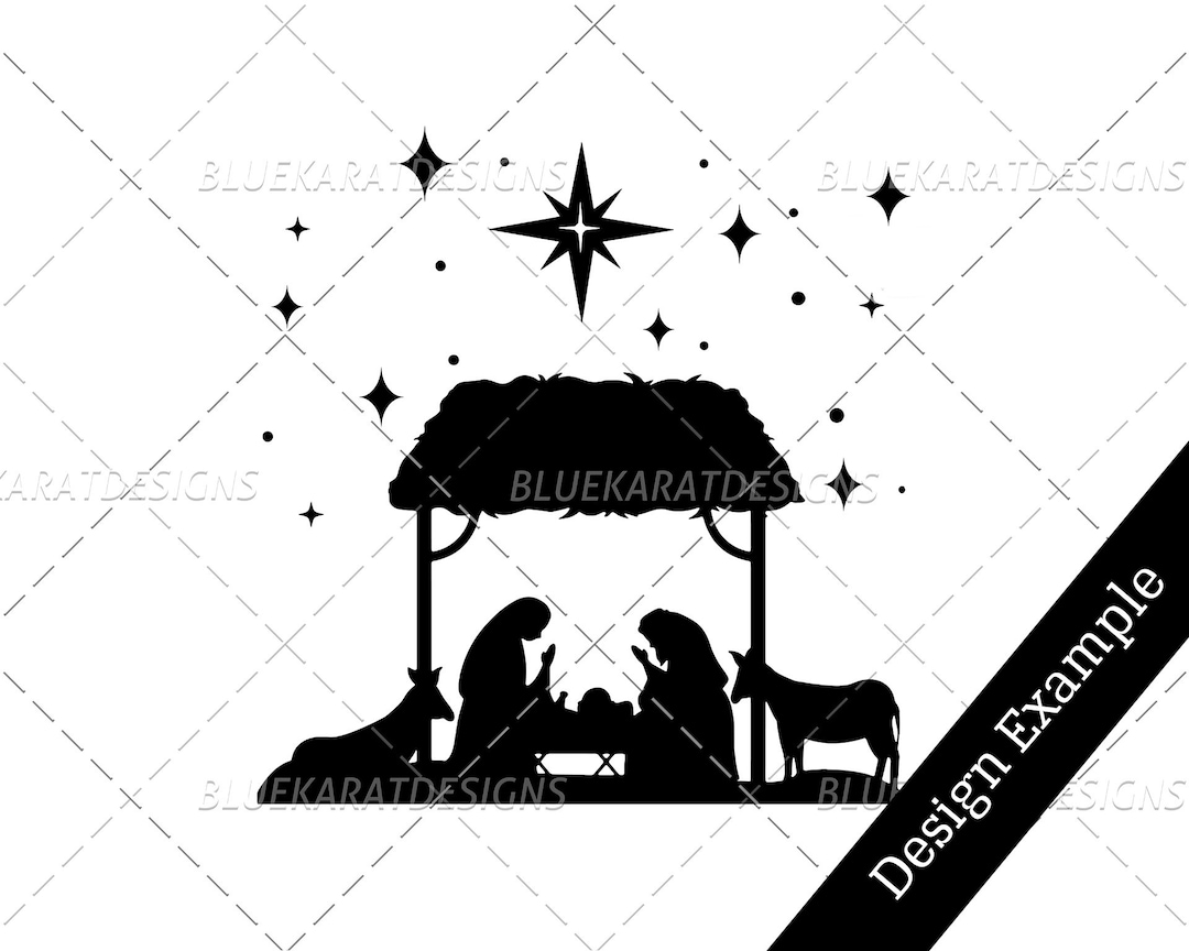 Nativity Scene SVG, Nativity SVG PNG Eps Dxf Jpg, Instant Digital ...