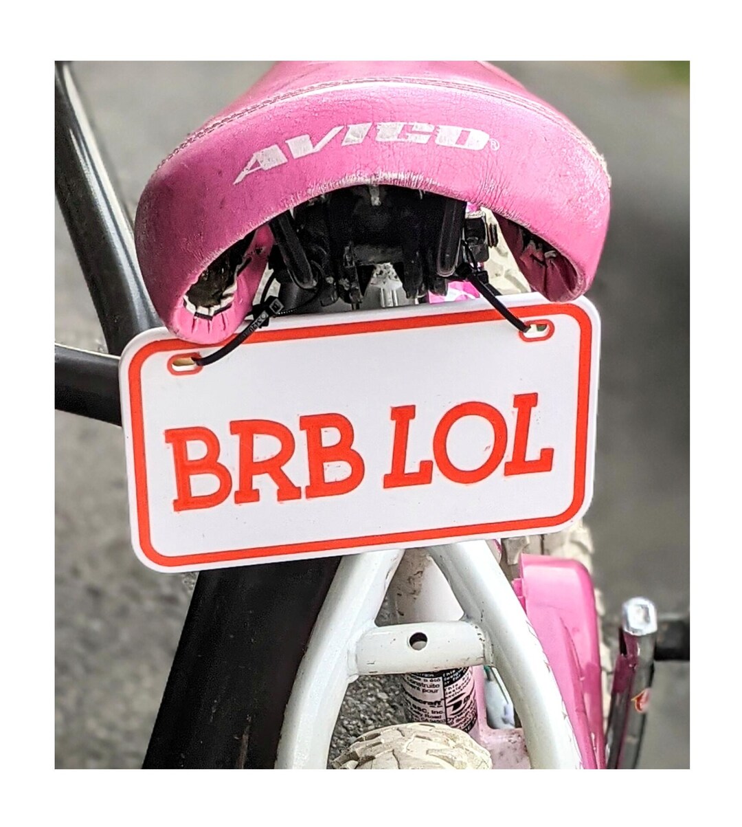 Bicycle License Plate, Custom Name Tag, Gift for Kids, Bicycle License ...