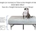 12" Dog Bed Mattress Extender Kit - Dog Bed Extension of Human Mattress ...