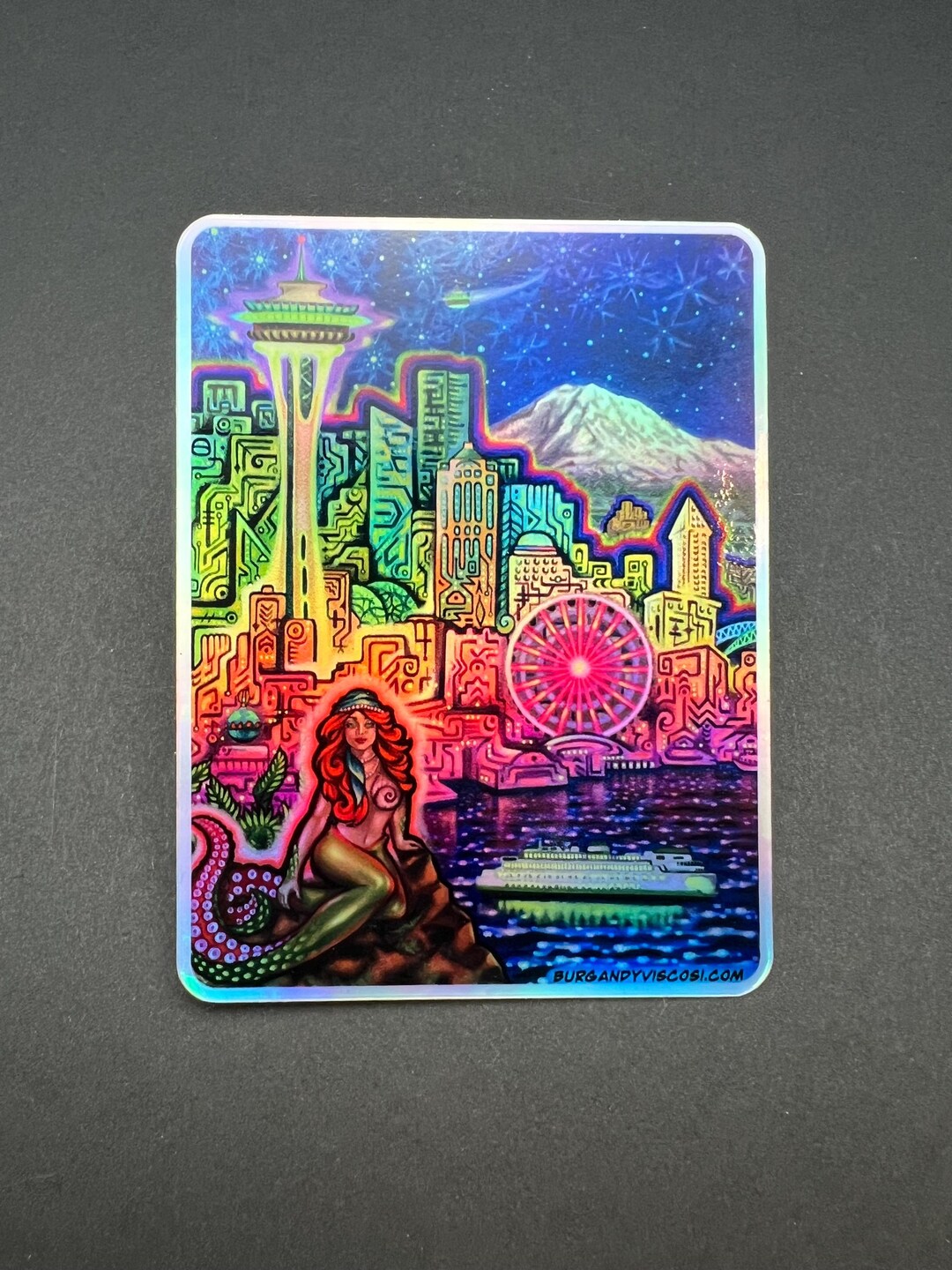 Sticker Seattle Siren Reflective - Etsy