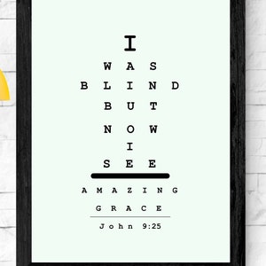 I Was Blind but Now I See Digital Wall Art, Christian Digital Wall Art ...