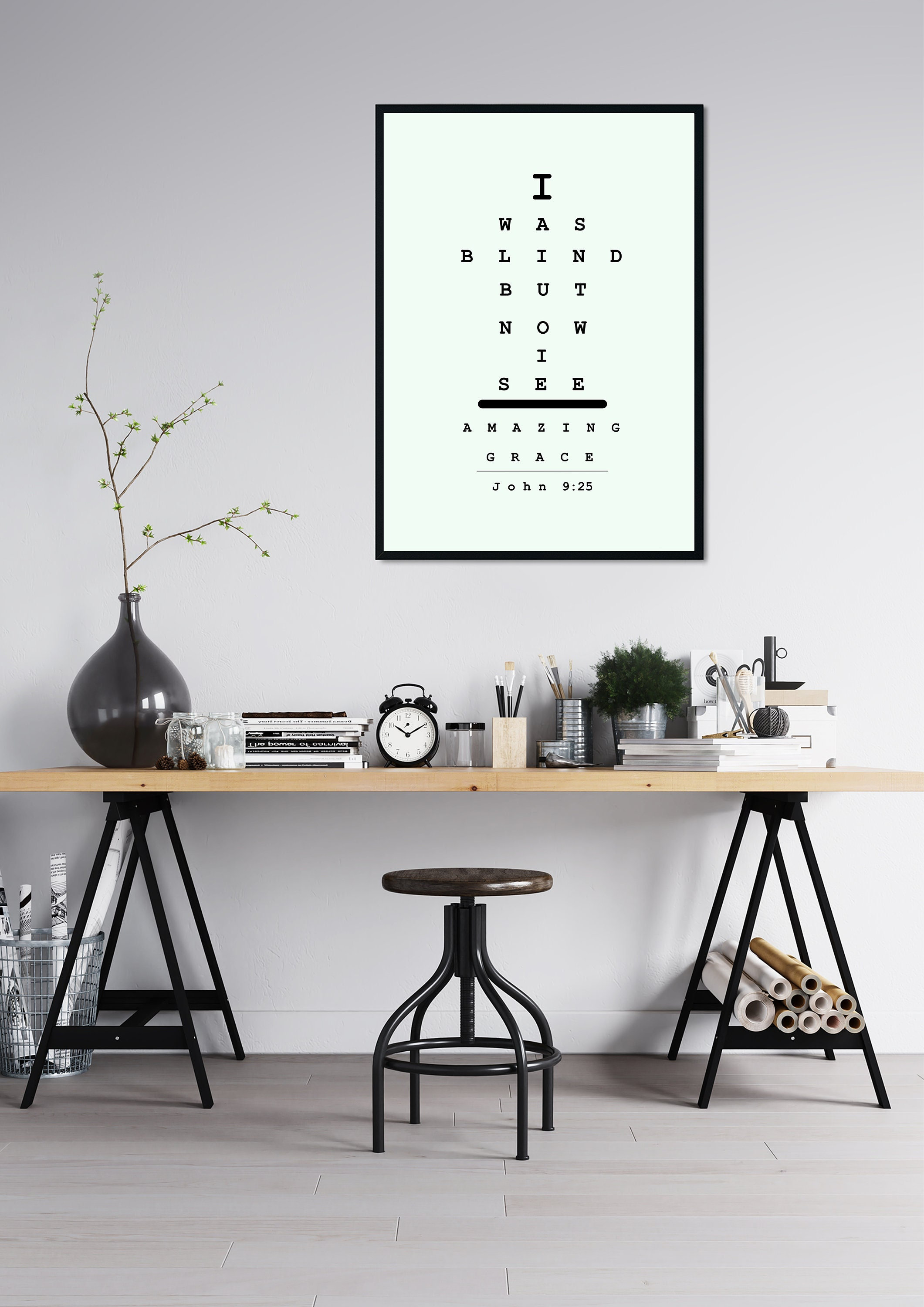 I Was Blind but Now I See Digital Wall Art, Christian Digital Wall Art ...