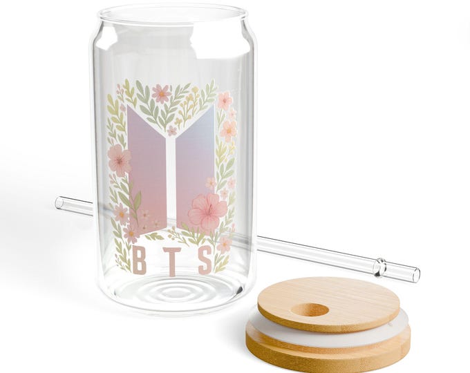 BTS Jungkook Taeyung Suga V Jimin Purplehearts Cup With Lid and Straw ...