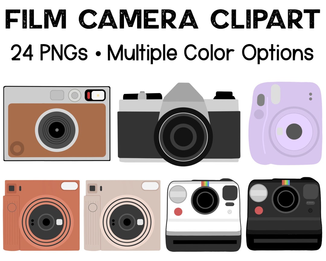 Film Camera Clipart | Instax, Polaroid, Pentax, Instant Film Camera ...
