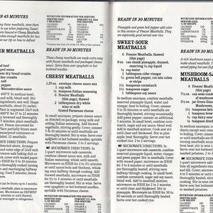 Pillsbury Quick Cooking for One, or Two or Just a Few Recipes Cookbook ...