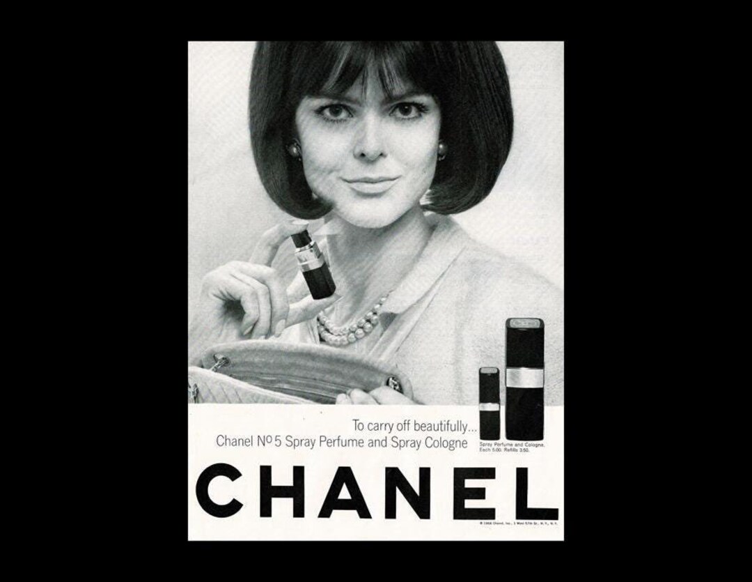1966 Chanel No. 5 Perfume Magazine Ad, Beauty Advertising - Etsy