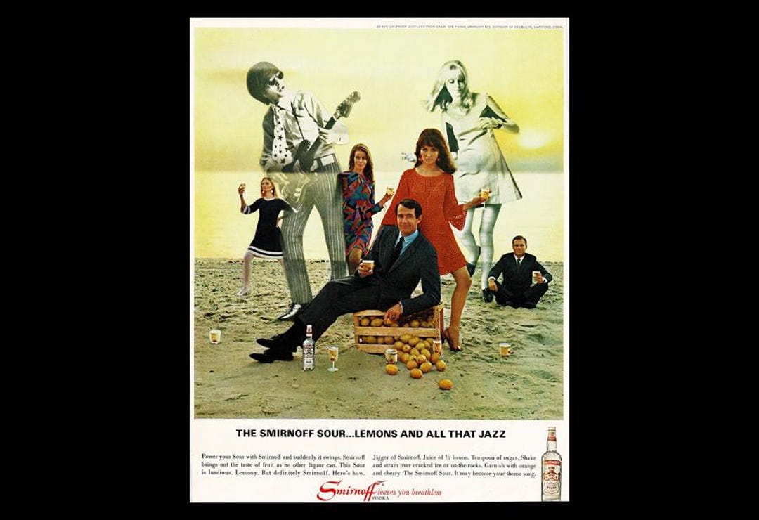 1967 Smirnoff Vodka "all That Jazz" Original Magazine Ad, Groovy 60s ...