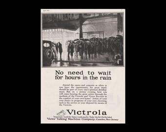 1919 Victor Victrola Phonograph Talking Machine Ad Ladies Home - Etsy