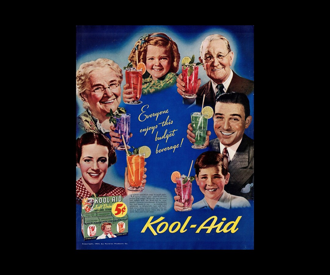 1941 Kool-aid Retro Magazine Ad - Etsy
