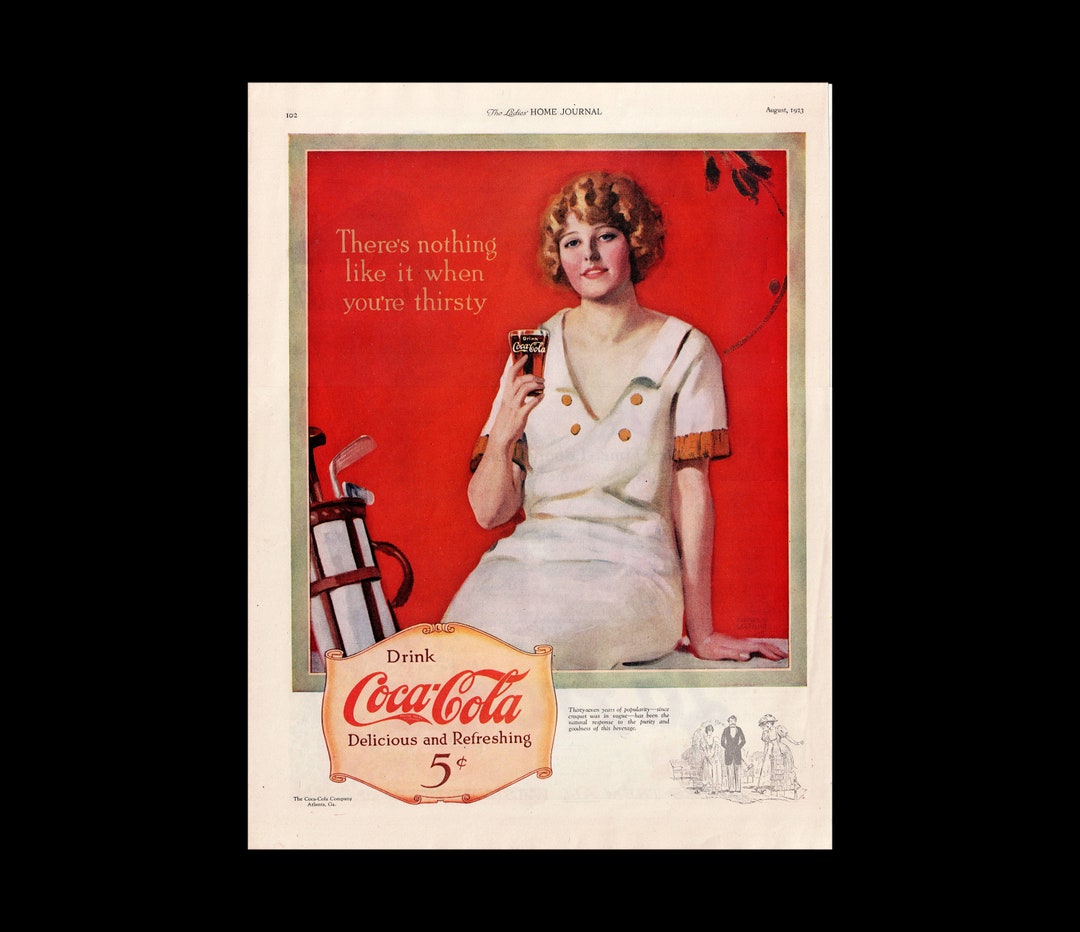 RARE 1923 Coca-cola Magazine Ad - Etsy