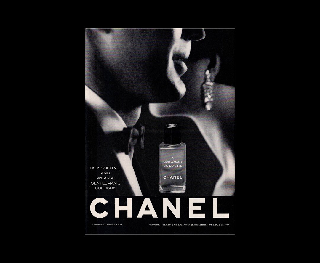 1966 Chanel Gentleman's Cologne Magazine Ad - Etsy