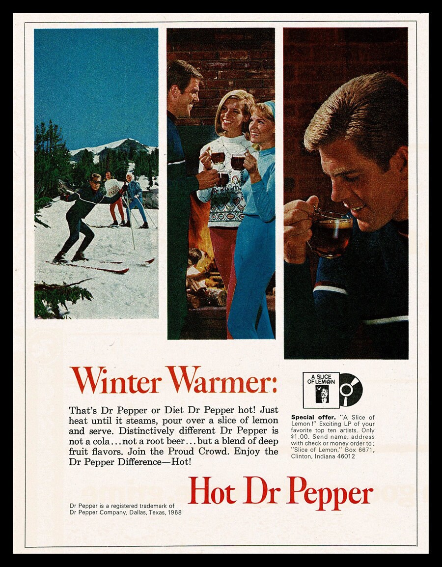 1968 hot Dr Pepper Soda Magazine Ad - Etsy