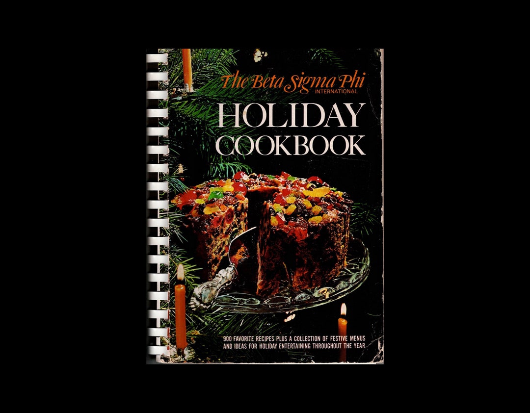 1971 the Beta Sigma Phi Holiday Cookbook - Etsy