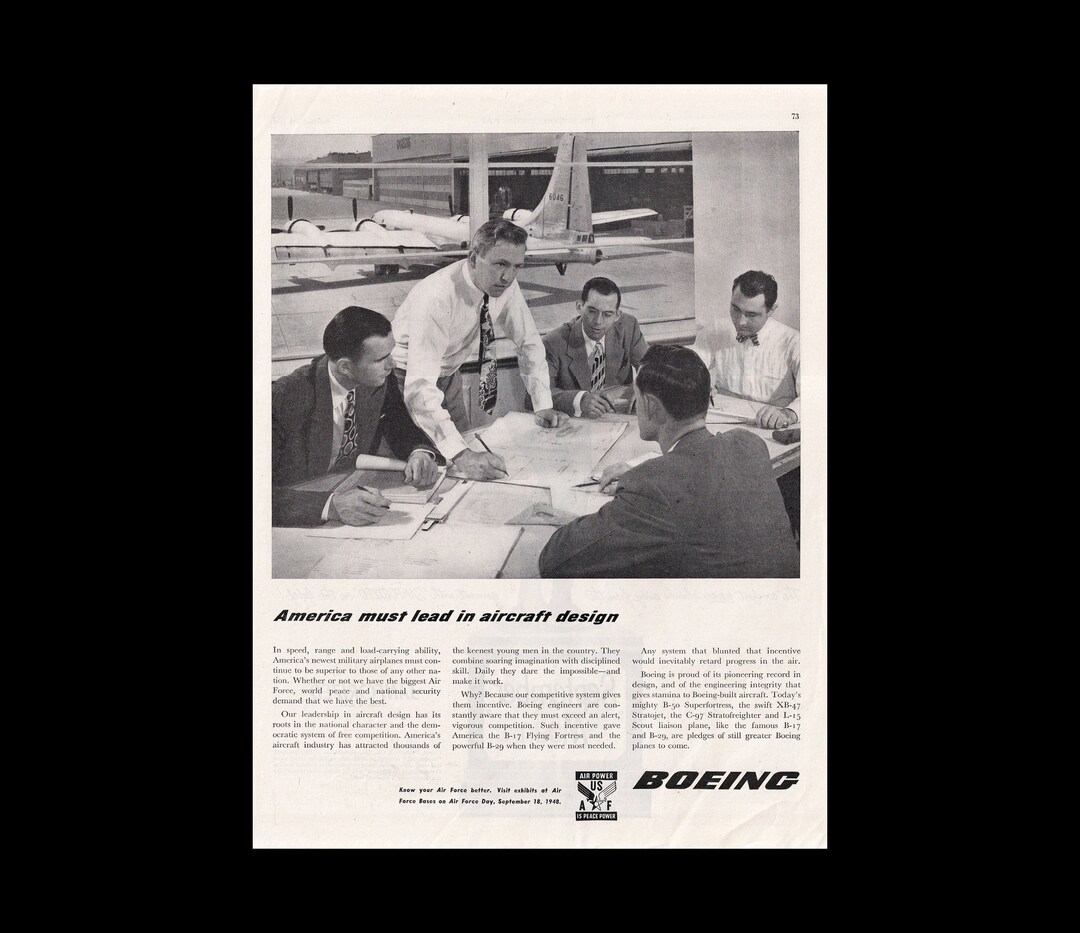 1948 Boeing Airline Aviation Magazine Ad - Etsy
