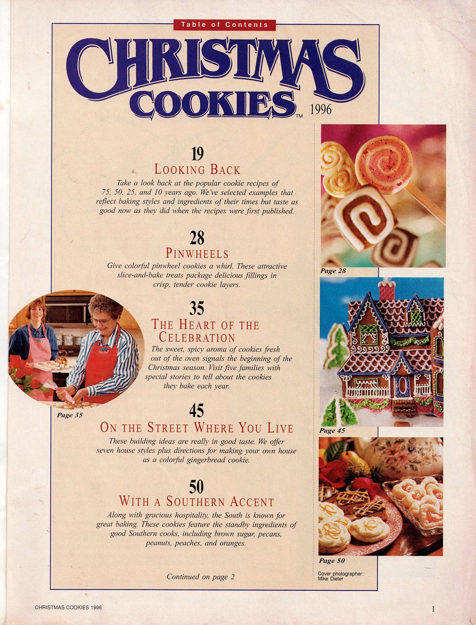 1996 Better Homes and Gardens Christmas Cookies Magazine Cookbook - Etsy