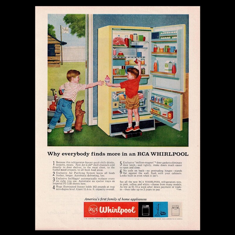 Refrigerator Ad - Etsy