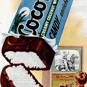 1954 Coconut Grove Curtiss Candy Bar Magazine Ad Etsy