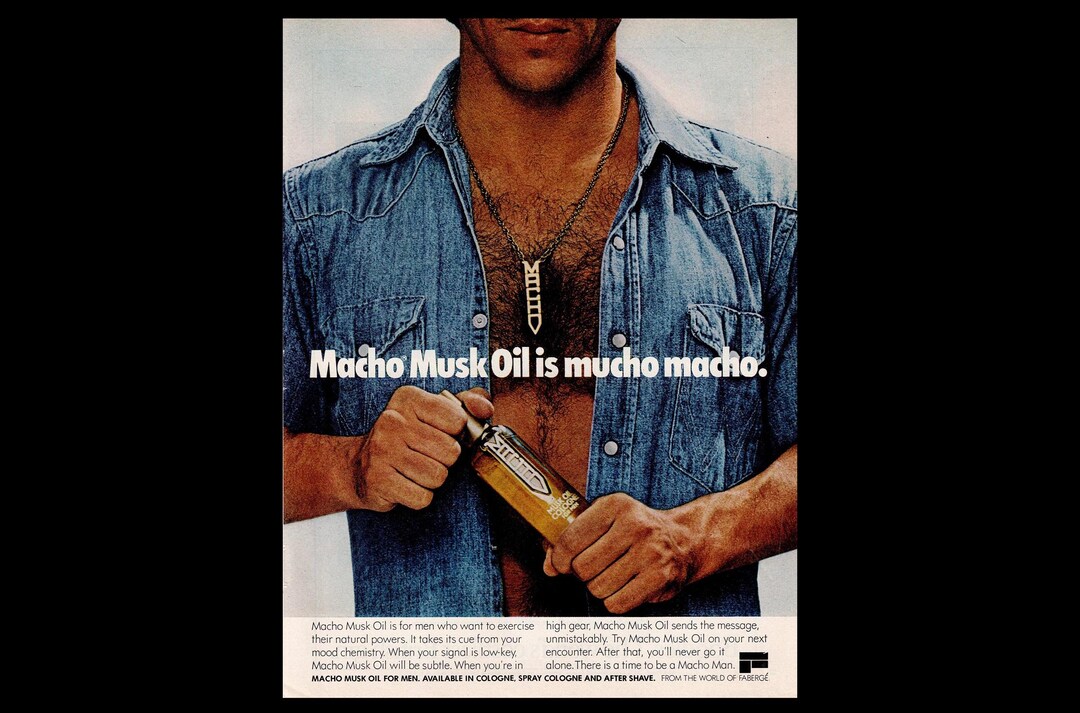 1970s Macho Musk Oil Magazine Ad, Mens Cologne Toiletries - Etsy