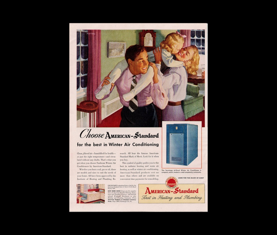 Original 1948 American Standard Home Decor Magazine Ad - Etsy