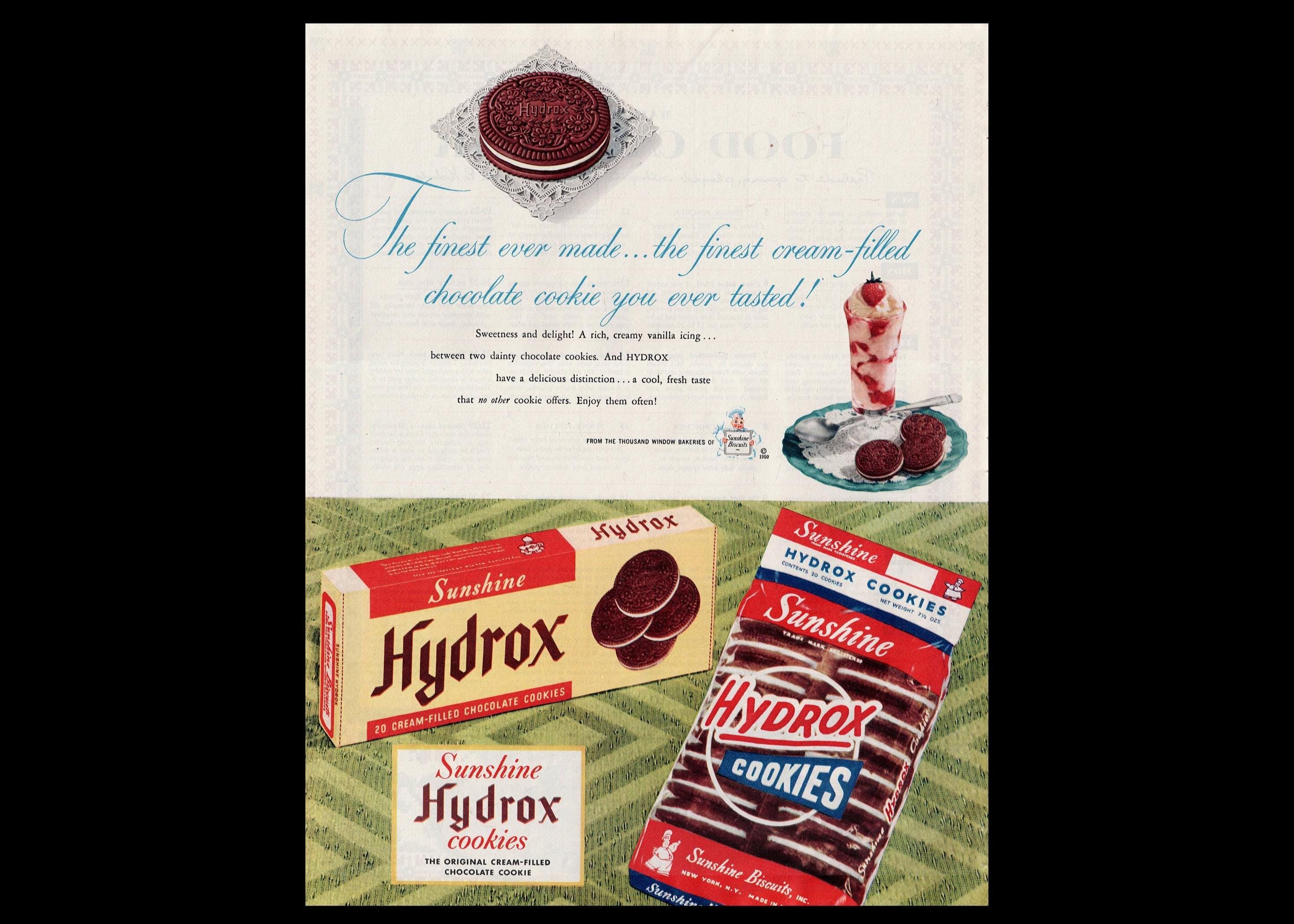 1950 Sunshine Hydrox Cookies Magazine Ad - Etsy