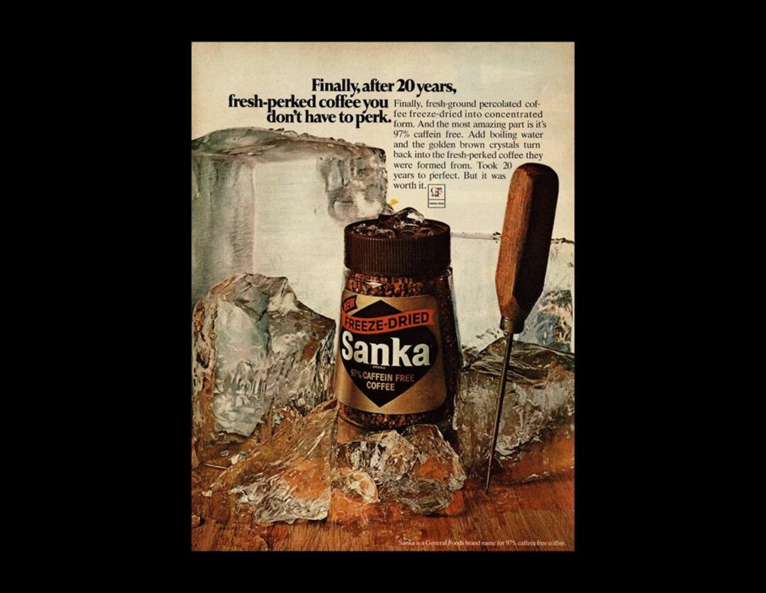 1969 Sanka Coffee Magazine Ad - Etsy