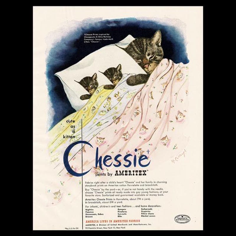 Chessie Cat - Etsy