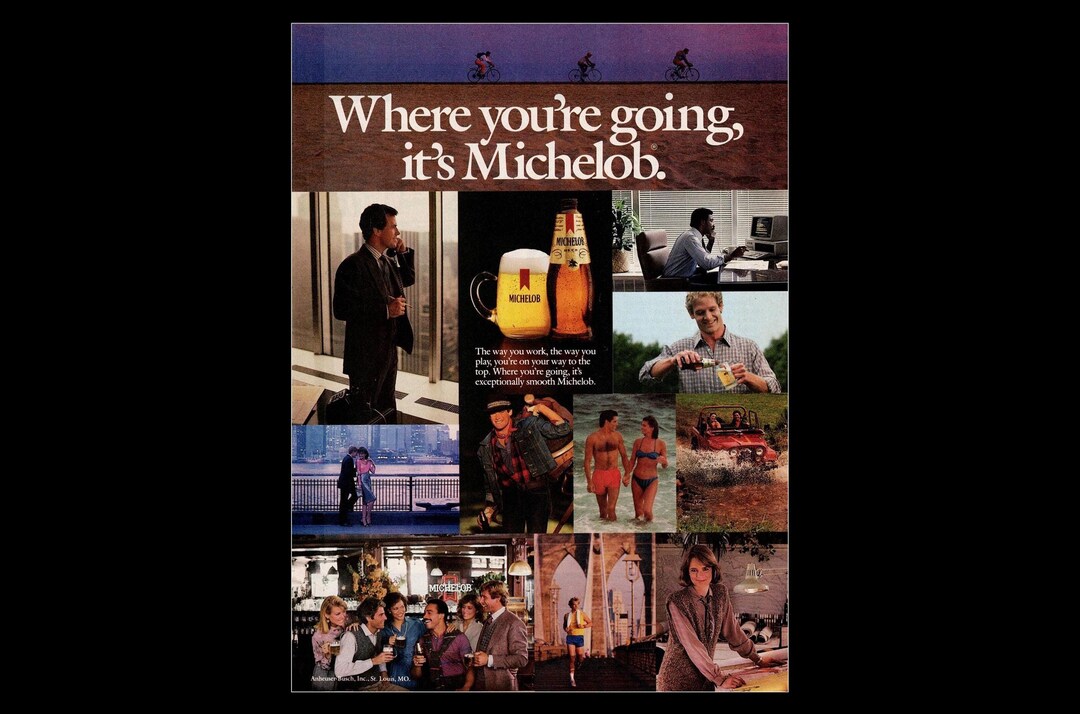 1985 Michelob Beer "where You're Going, It's Michelob" Magazine Ad - Etsy