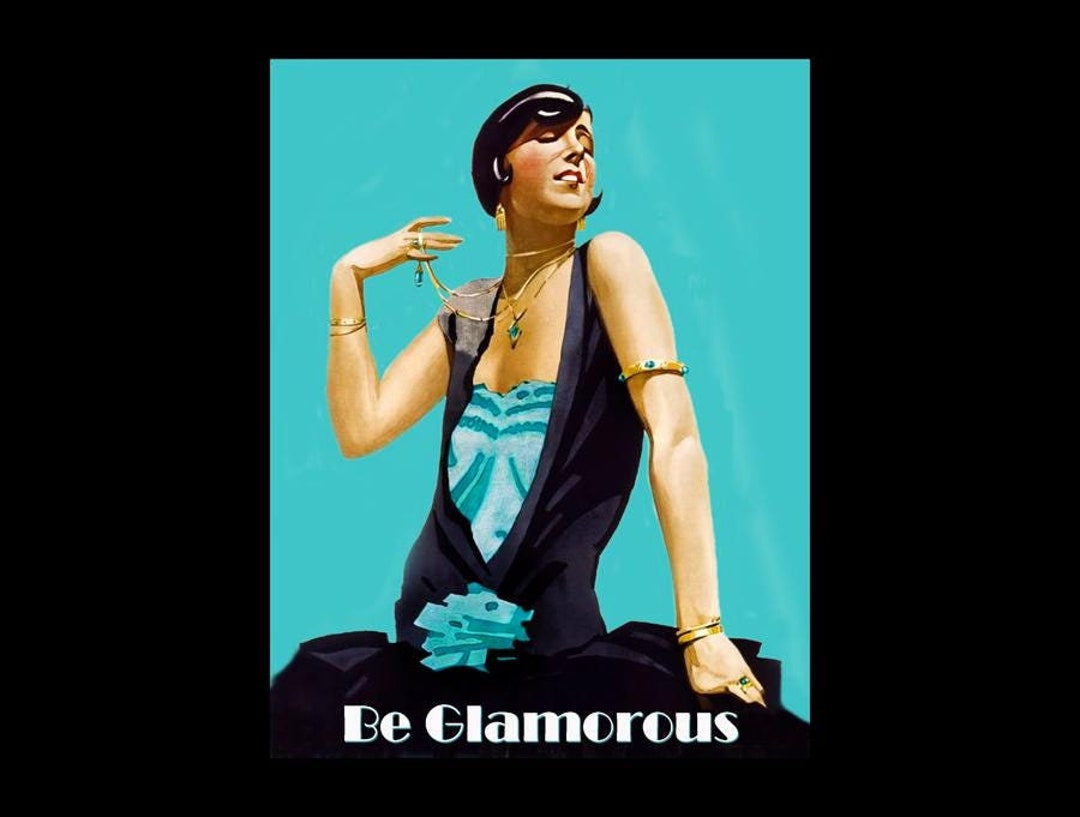 Beauty Lovers be Glamorous Quotes Poster Art Print Glamour High Fashion ...