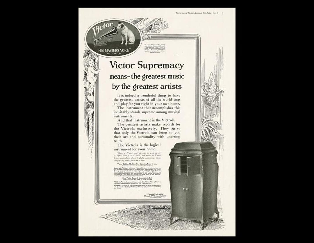 1917 Victor Victrola Talking Machine Magazine Ad - Etsy