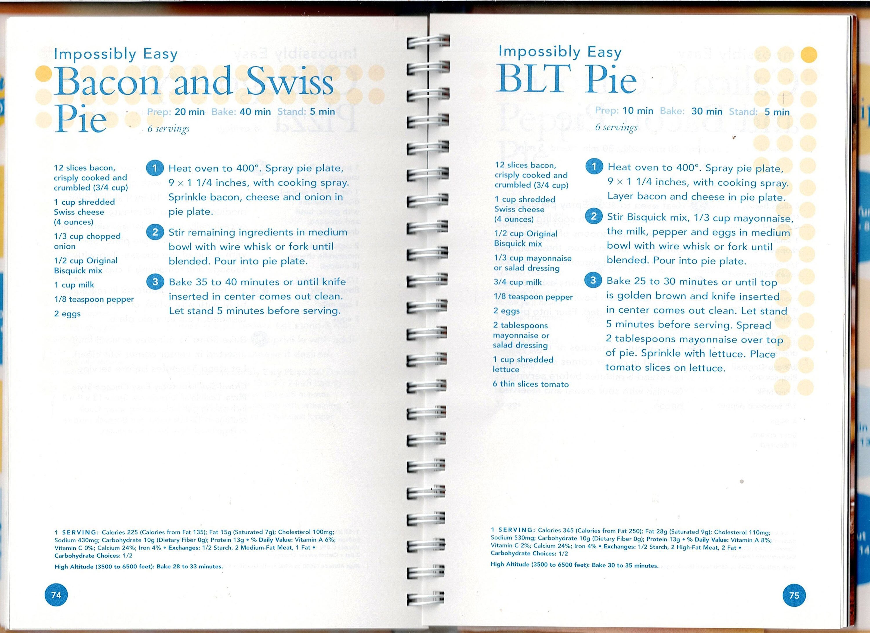 Bisquick Impossibly Easy Pies Cookbook: Pie That Magically - Etsy