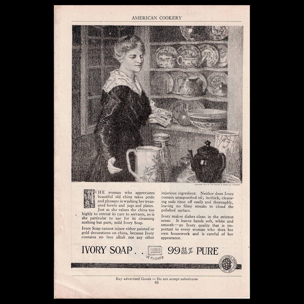 1919 Ivory Soap Ad - Etsy