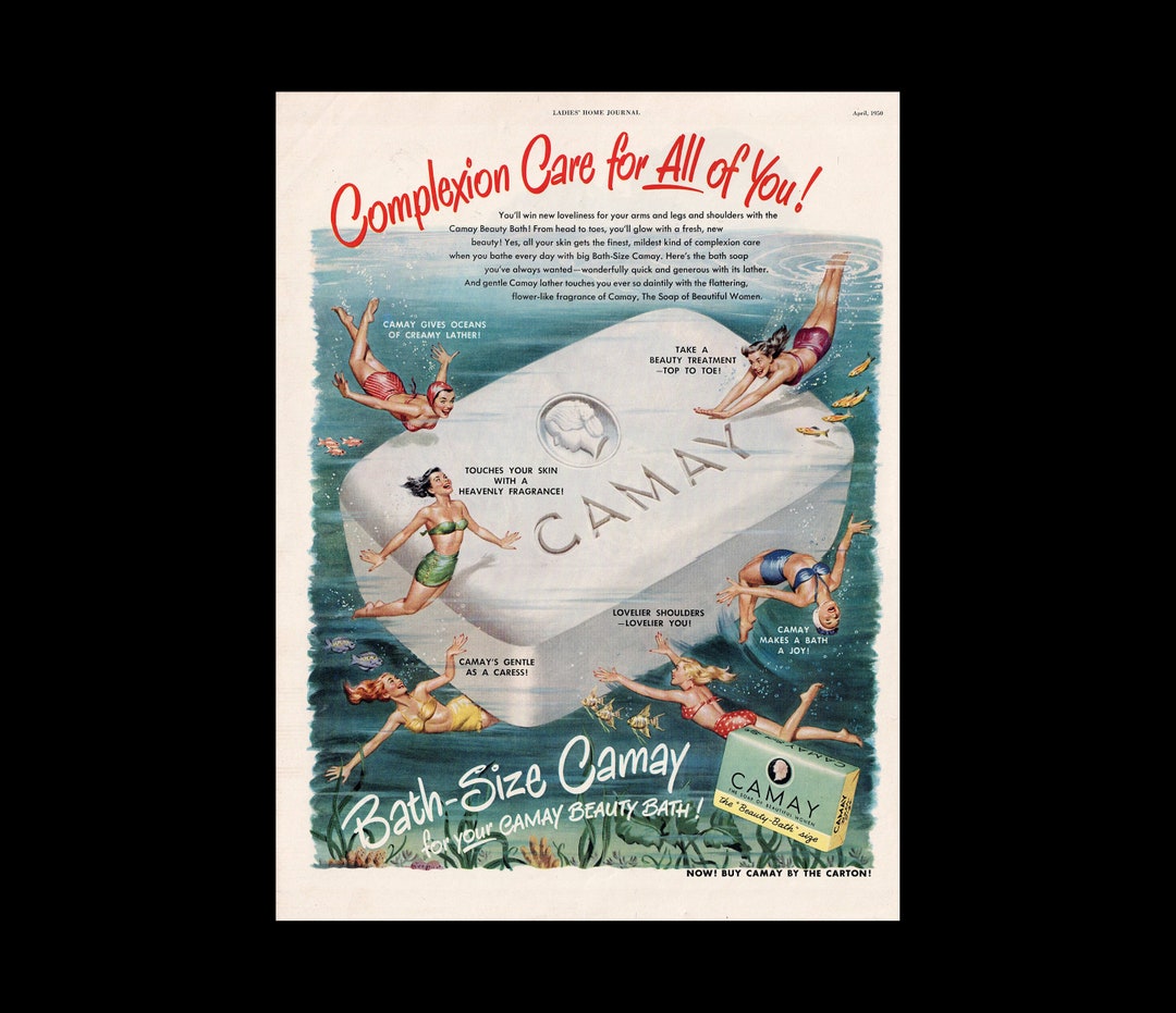 RARE 1950 Camay Soap Magazine Ad - Etsy
