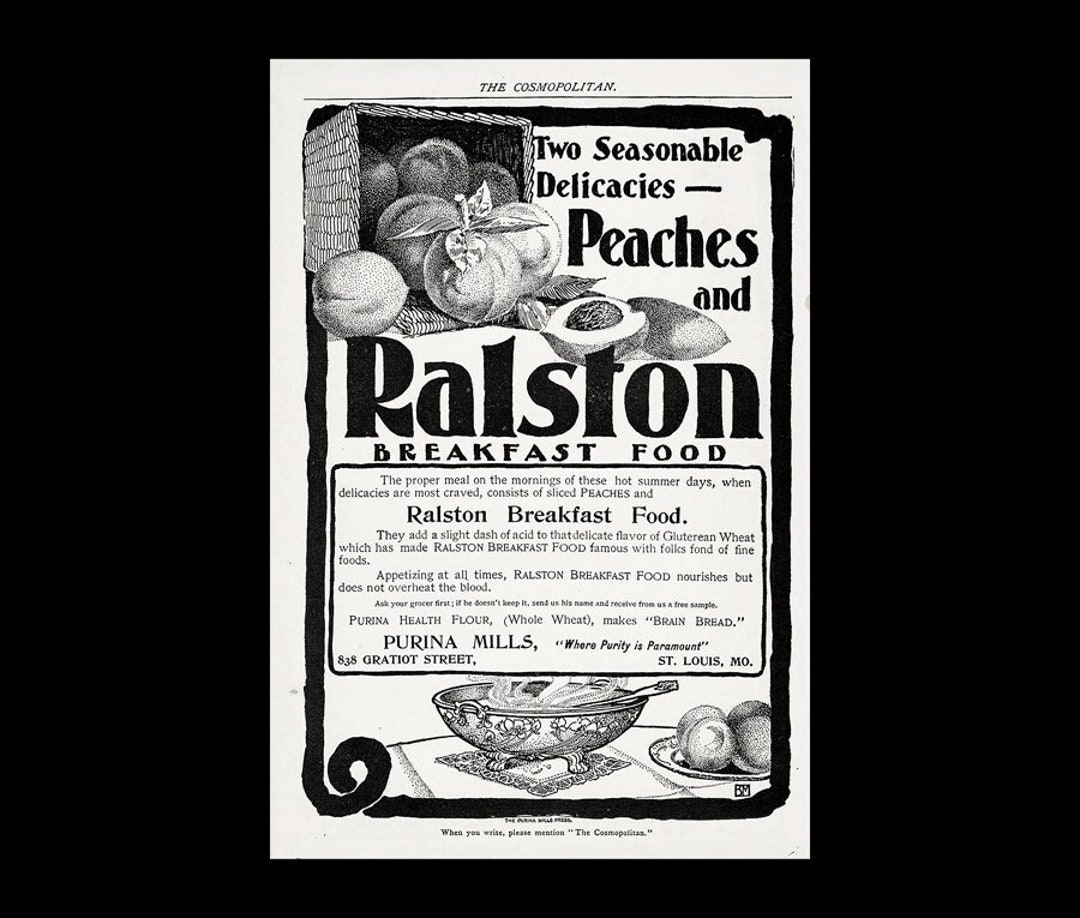 1900s Ralston Breakfast Food Purina Mills Magazine Ad - Etsy