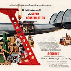 1947 Lockheed Super Constellation Magazine Ad - Etsy