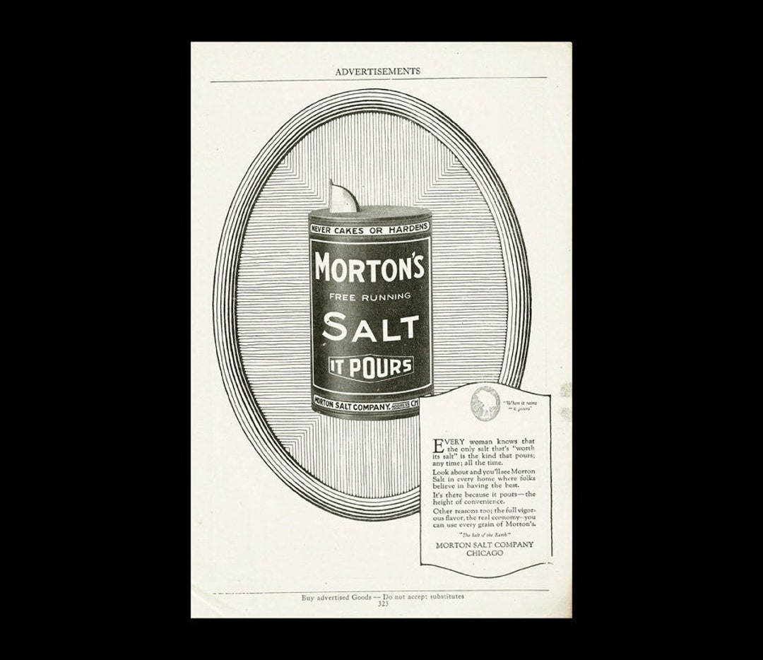 1920s Morton's Salt Magazine Ad - Etsy