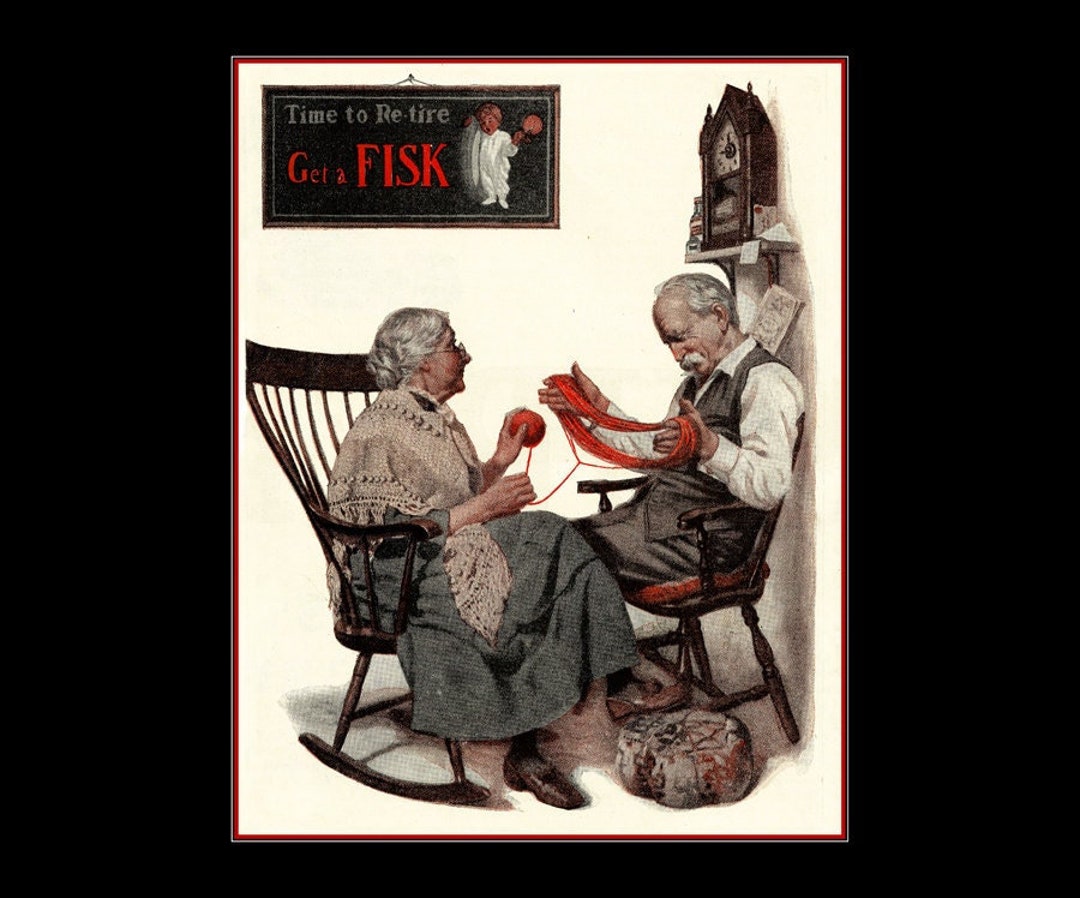 1927 Fisk Tires Ad Retro Poster Art Print - Etsy