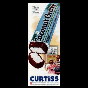 1954 Coconut Grove Curtiss Candy Bar Magazine Ad - Etsy
