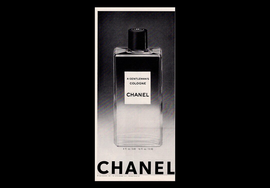 1962 Chanel Gentleman's Cologne Magazine Ad Beauty - Etsy