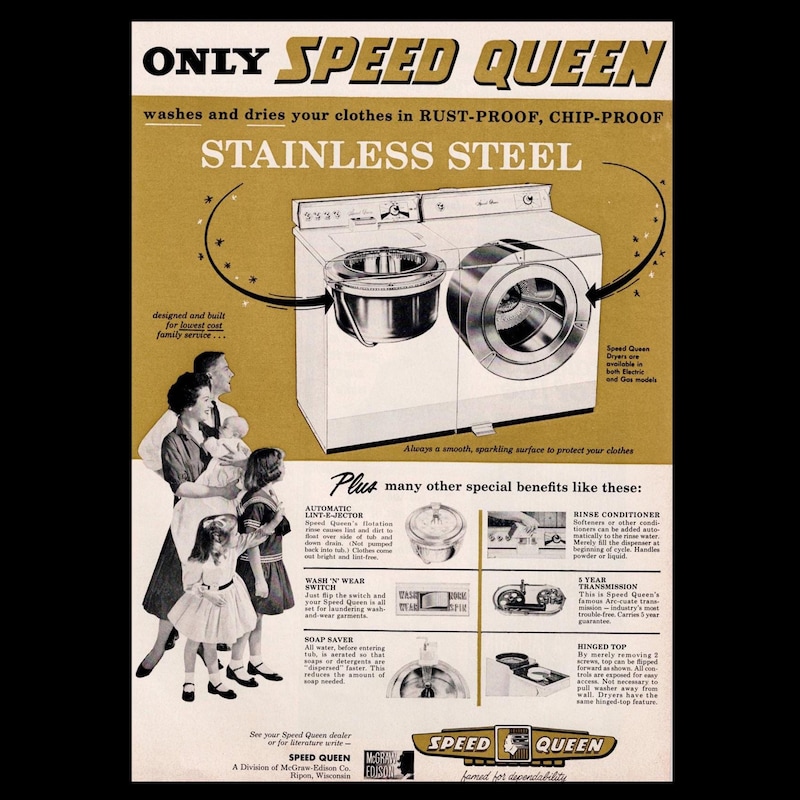 Vintage Speed Queen And - Etsy